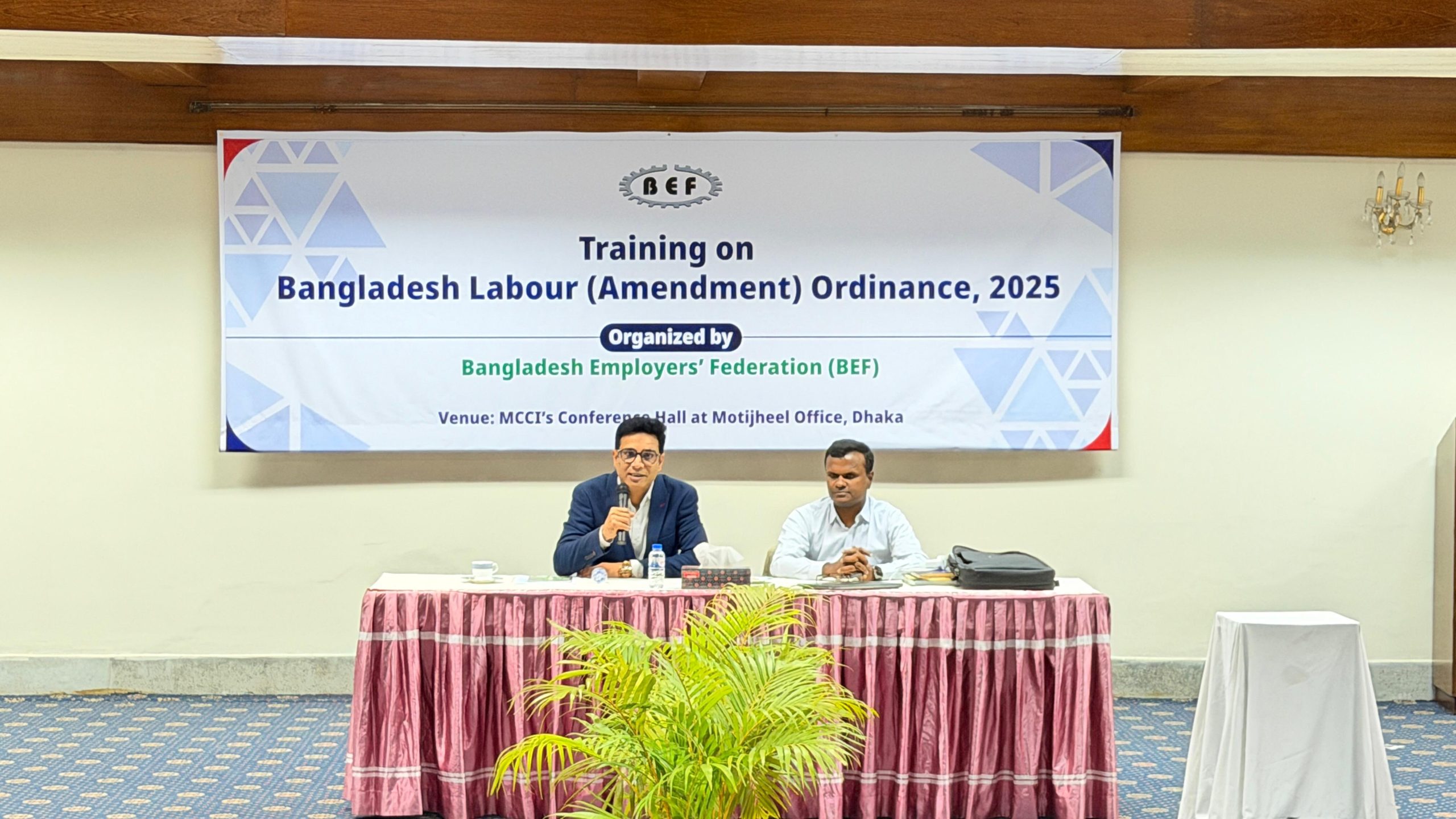 BEF Organized a Training on Bangladesh Labour (Amendment) Ordinance ...