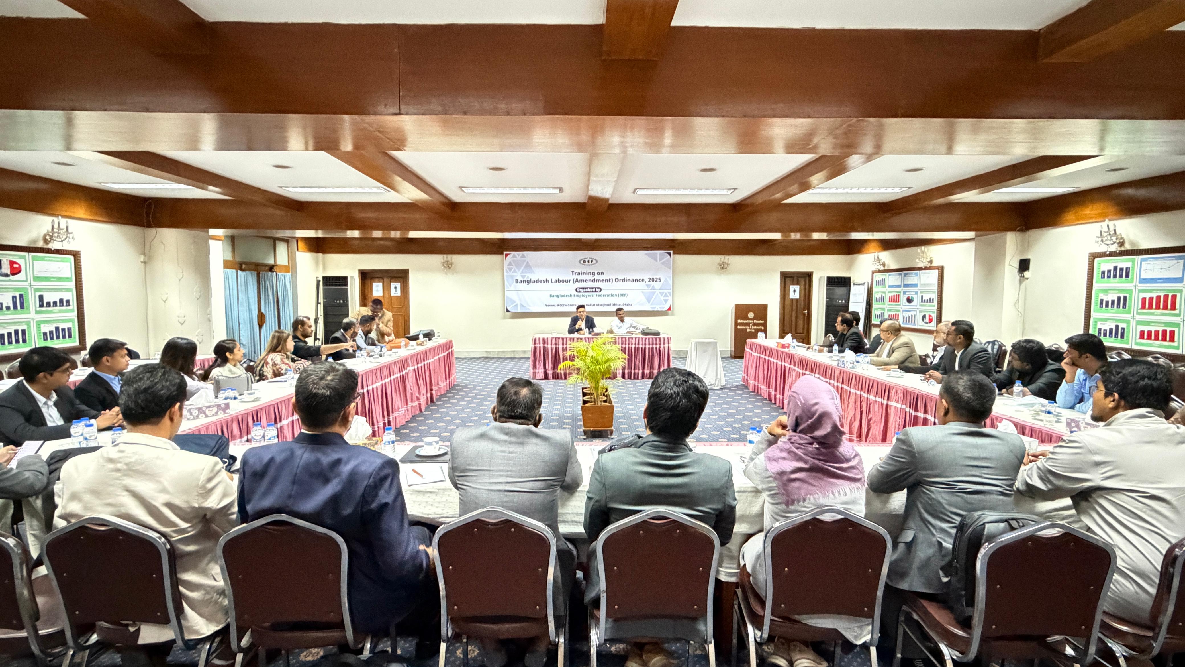 BEF Organized a Training on Bangladesh Labour (Amendment) Ordinance ...